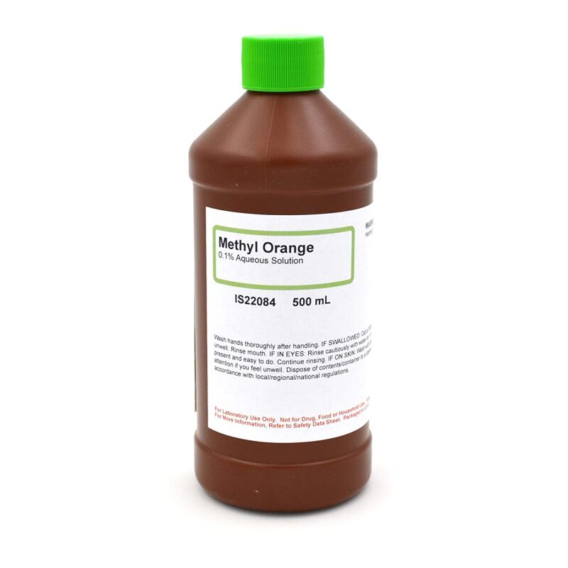 Methyl Orange Solution 500ml – Science Beauty