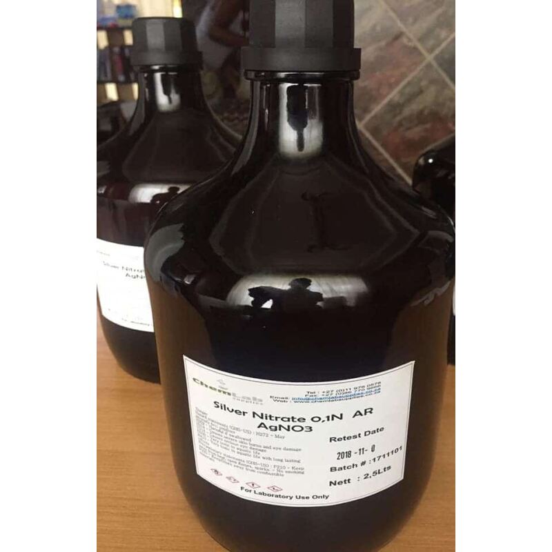 Silver Nitrate 0,1N AR 2,5Lt – Science Beauty